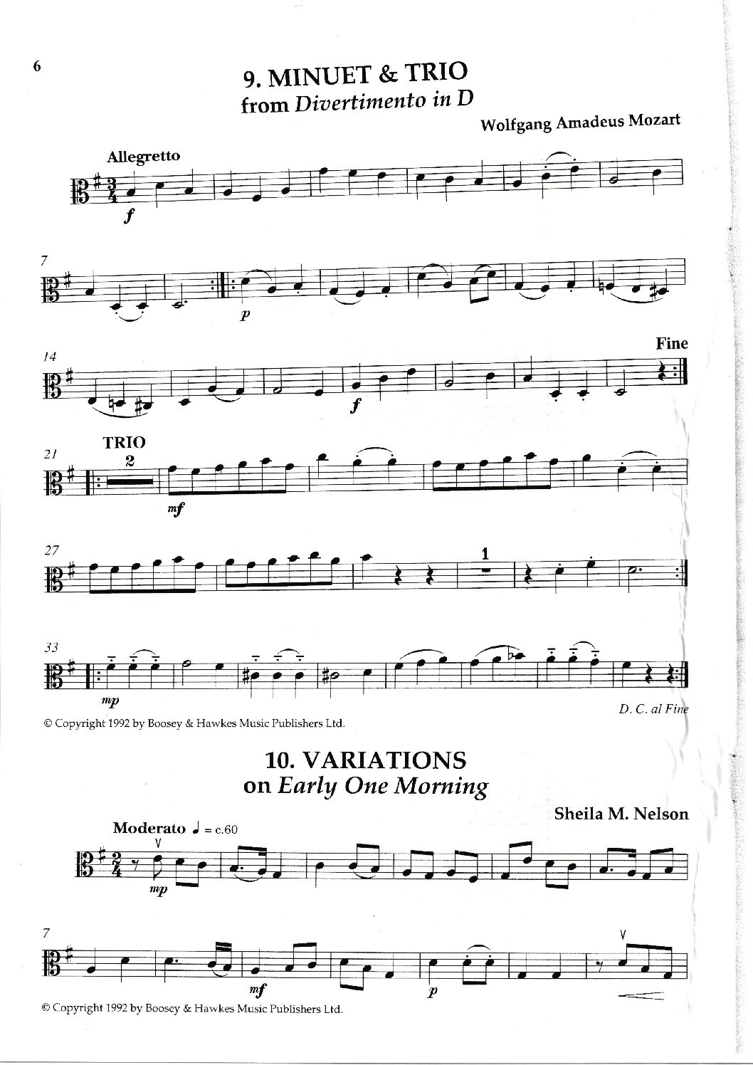 Minuet & Trio – viola | STCO Southern Tasmanian Community Orchestra