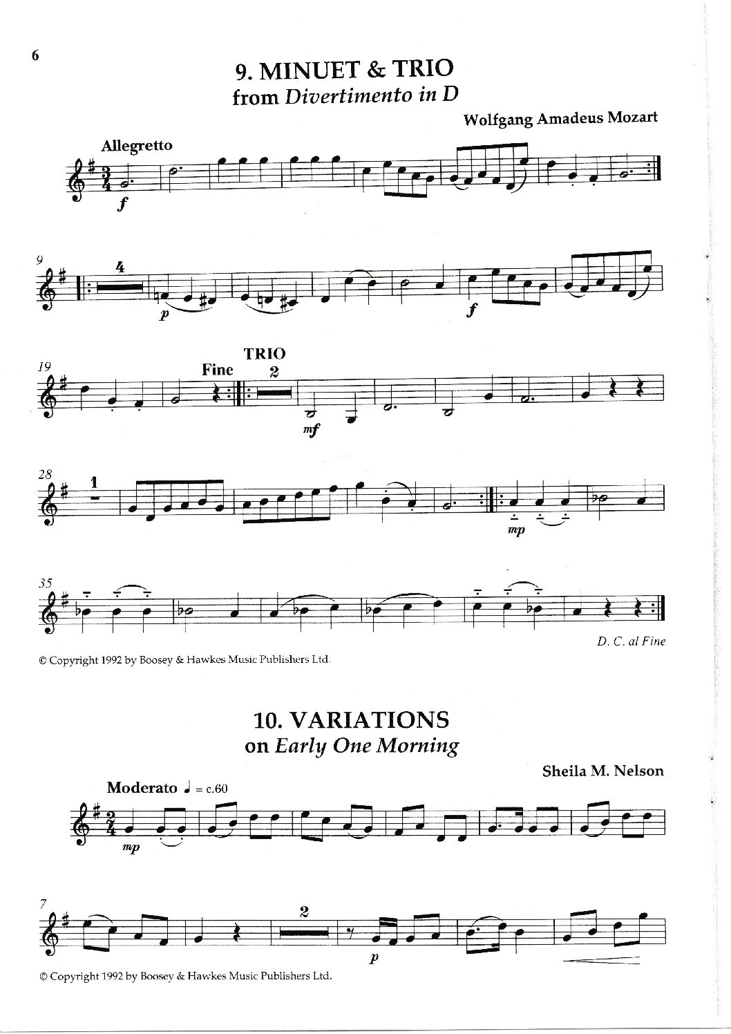 Minuet & Trio – violin | STCO Southern Tasmanian Community Orchestra